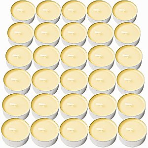 DecorRack 30 Tealight Candles, French Vanilla Scented, Pleasant Fragrance Candle, Long Lasting Air Freshener (Pack of 30)