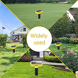 Diaotec Mole Repellents Solar Powered Groundhog Repellent Vole Repellent Outdoor Sonic Spike Pest Control to Keep Rodents Away from Your Lawn and Garden