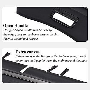 VESUL Retractable Rear Trunk Cargo Cover Compatible with Ford Escape 2013-2019 Security Shade Shield Tonneau Cover Anti-Peeping Luggage Privacy Screen with Extra Canvas Cover……