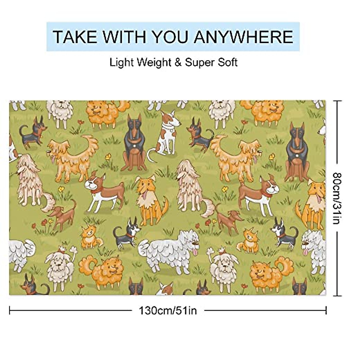 My Little Nest Bath Towels Quick Dry Bathroom Towels Cute Dogs Animals Absorbent Shower Towels Soft Hand Towel Wash Cloths for Spa Pool Hotel Gym 31" x 51"