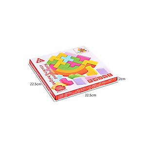 BESTING Wooden Rainbow Stacking Blocks Parent-Child Children's Educational Toys Swing Boat Interlock Decompression Preschool Balancing Games (TJ016)