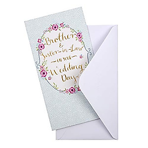 Wedding Congratulations Card for Brother and Sister-in-Law from Hallmark - Large Slim Design