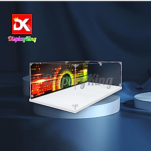 Acrylic Display case with Screw for Lego Porsche 911 RSR 42096 (Lego Set is not Included) (with Theme Background) US Stock