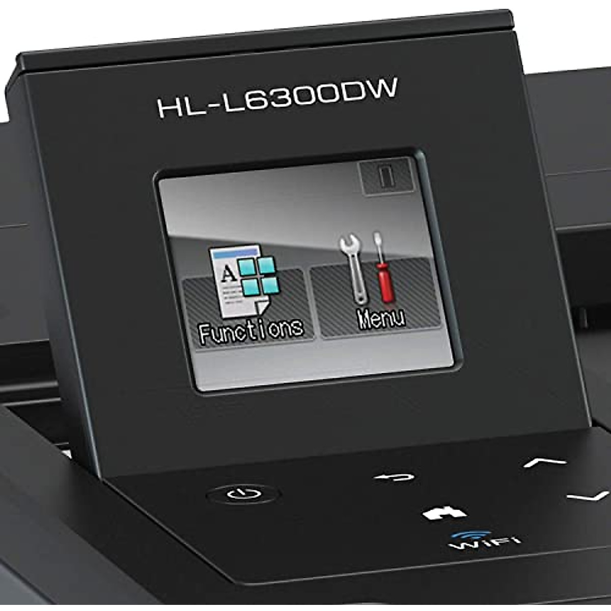 Brother HL-L6300DW Wireless Single-Function Monochrome Laser Printer, Gray - Print only - 48 ppm, 1200x1200 dpi, 8.5x14, 256MB Memory, Auto Duplex Printing, 520 Sheet, Ethernet, Cbmoun Printer Cable