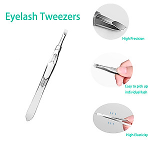 Bottom Eyelash Extension Kit Lower Lash Extension Kit Natural Look With Lash Glue and Tweezers 6mm 200PCS DIY Under Eye Lash Clusters Kit by DAODER(V Bottom Lashes)