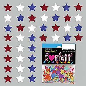 Confetti Star 1/4" Red, White, Blue - Retail Pack #8516 QS0