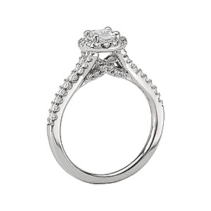 SISGEM 10K 14K 18K Solid Gold Engagement Rings for Women Young Lady, Set 1.3 Carat(cttw) Round Cut Moissanite Rings Wedding Engagement Anniversary Promise Bands with Engraved Name (18K-Gold)