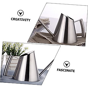 BUTIFULSIC Long Mouth Watering Can Iron Watering can Toddler Watering can Watering can for Outdoor Plants Garden Watering can Spout Watering Can Small Stainless Steel Spray Child Simple