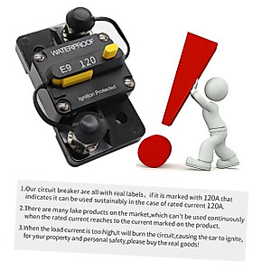 ERINGOGO 48v Circuit Breaker Fuse Reset Circuit Breaker Waterproof Circuit Breaker Car Circuit Breaker 150a Manual Protector