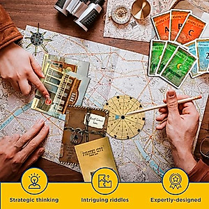 Exit: Kidnapped in Fortune City| Exit: The Game - A Kosmos Game | Family-Friendly, Card-Based at-Home Escape Room Experience for 1 to 4 Players, Ages 12+