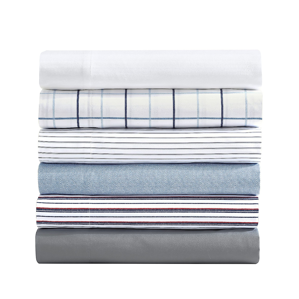 Nautica - Twin XL Sheet Set, Deep Pocket Fitted Sheet and Pillowcase, Casual Home Decor, Dorm Room Essentials (Clarkson Blue, Twin/Twin XL)