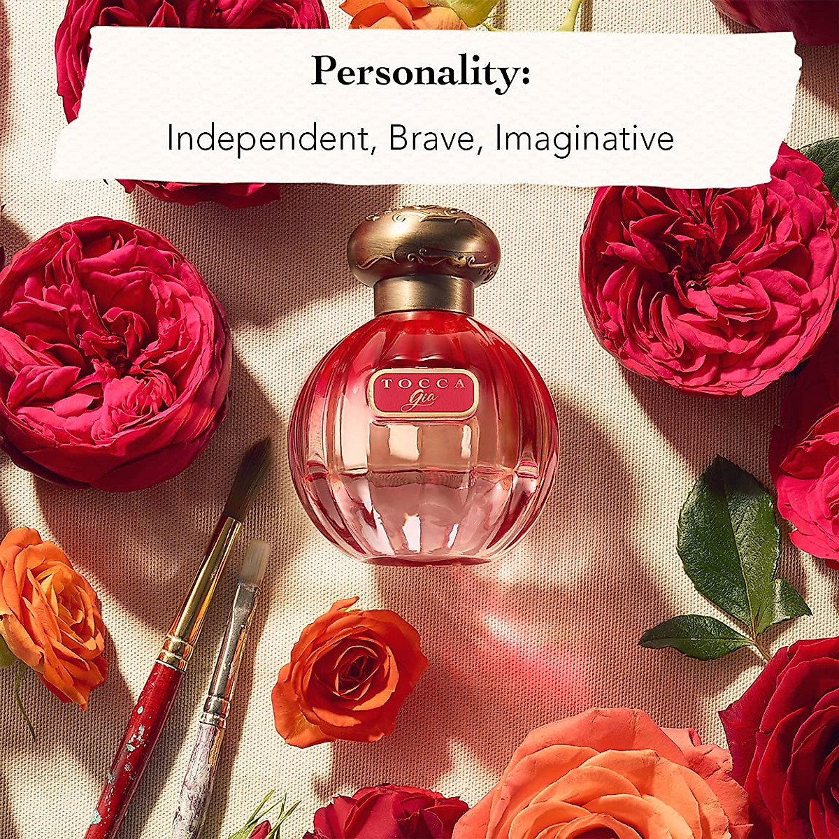 Tocca Women's Perfume, Gia Fragrance, 1.7oz (50 ml) - Warm Floral, Pink Peppercorn, Tangerine, Turkish Rose - Hand-Finished Bottle