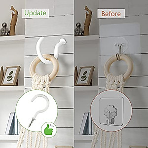 Dremisland Stuffed Animal Toy Hammock with Fairy Lights Macrame Boho Plush Toy Net Hammock with Tassels-Stuff Animals Organizer Storage Corner Plush Toys Net Holder for Nursery Play Room, Kids Bedroom