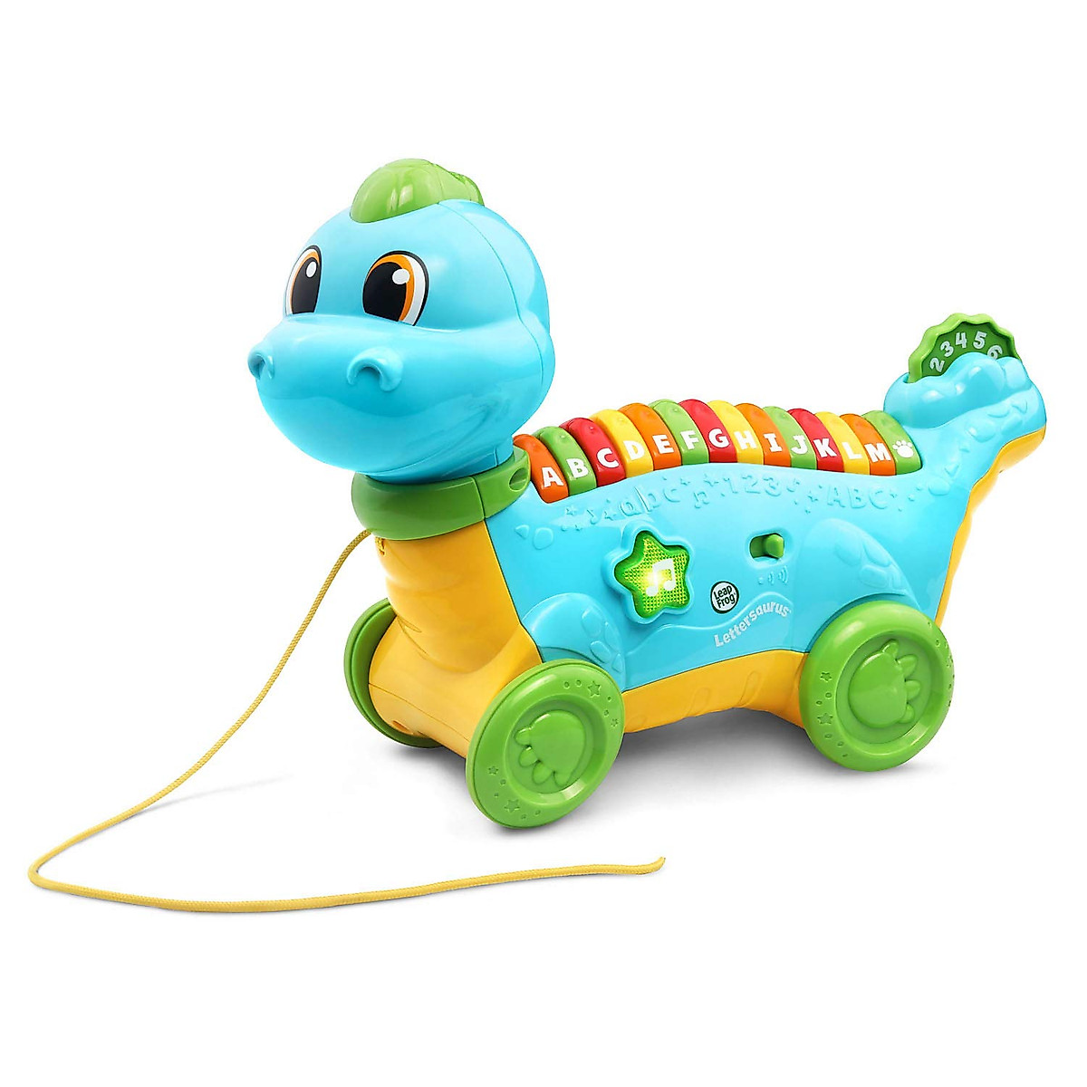 LeapFrog Lettersaurus Alphabet Pull Toy, Teal