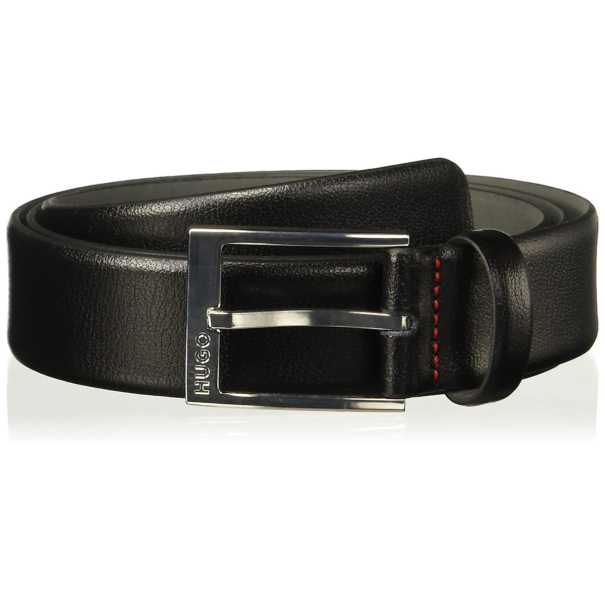 HUGO Hugo Boss Men's Gellot Grainy Leather Belt Accessory, -black, 38