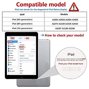 XZC [2 Pack] Screen Protector Compatible with iPad 9th Generation/iPad 8th Generation/iPad 7th Generation 10.2 Inch Tempered Glass Screen Film (2021/2020/2019 Model)(Screen Protector)