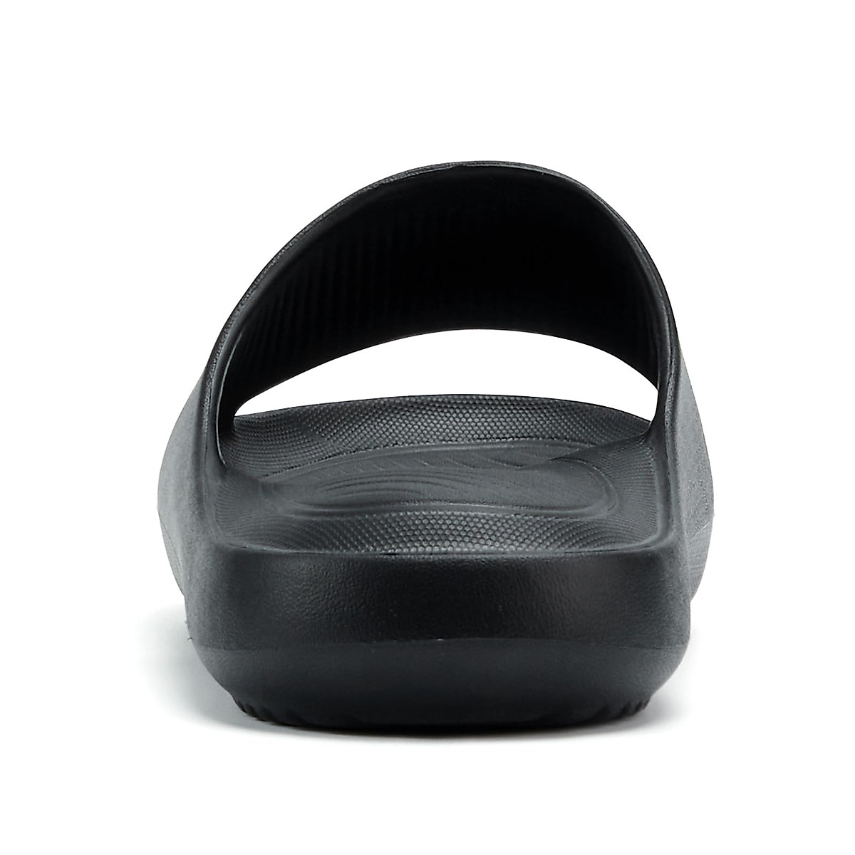 ANLUKE Pillow Slippers for Women and Men Comfortable Cloud Slides for Indoor and Outdoor Home Cushioned Thick Sole Soft Rebound Black 38/39