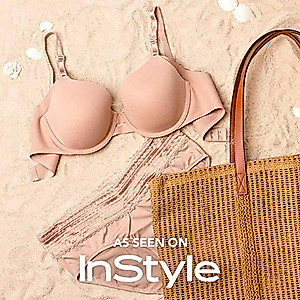 Warner's Women's No Side Effects Underarm-Smoothing Comfort Underwire Lightly Lined T-Shirt Bra 1356, Black, 36C