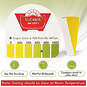 Lucasol Quat Test Strips For Proper Dilution And Concentration Of Cleaning Products, Individual, Cleaning Supplies For Home Improvement, Pre-Cut Testing Strips (Pack Of 15)