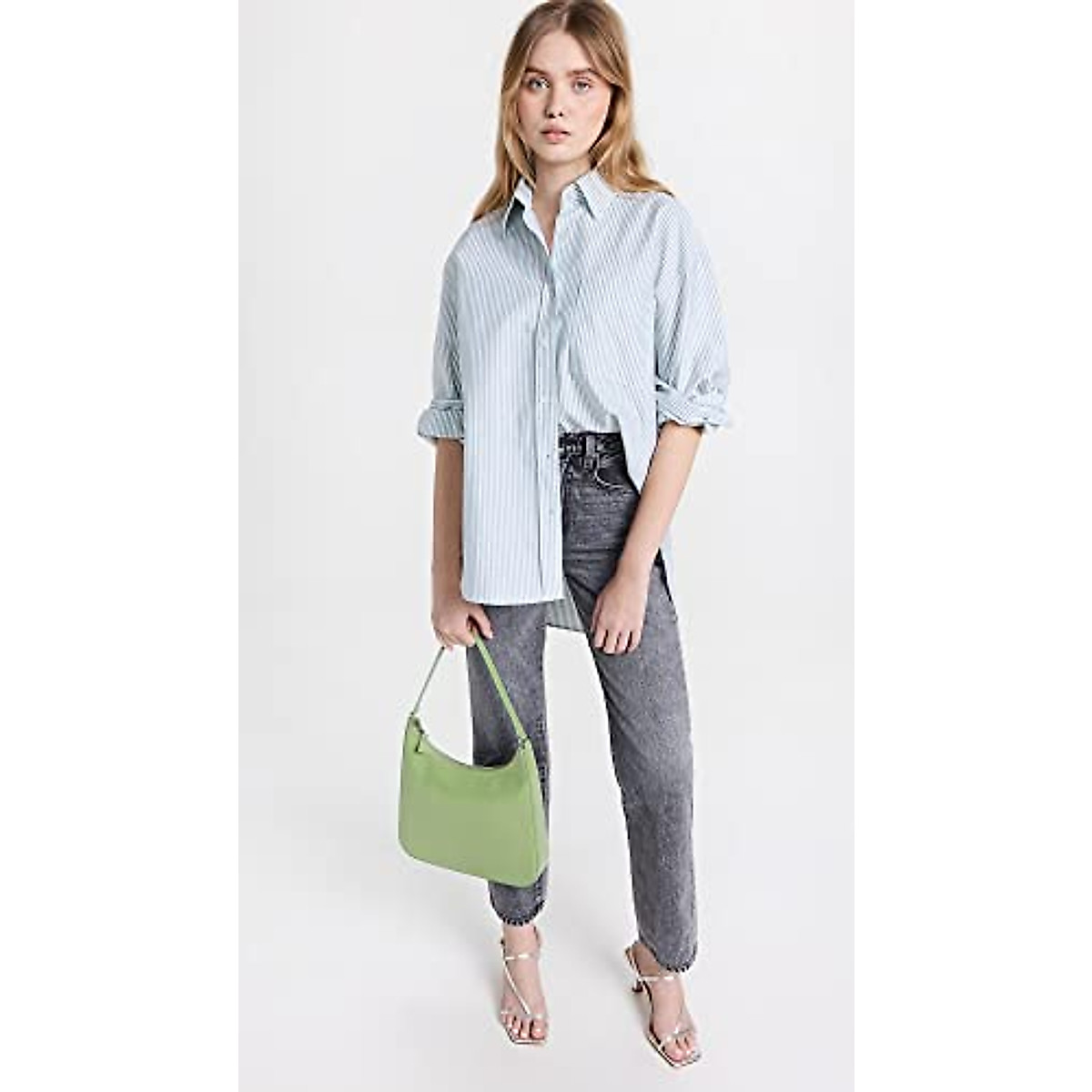 STAUD Women's Alec Bag, Moss, Green, One Size