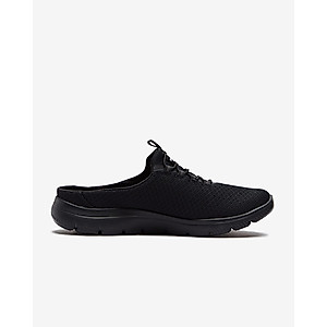 Skechers Women's Summits Open Back Sneaker Black 10 Medium US