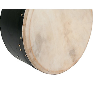 Bodhran, 16"x7", Tunable, Black, Single