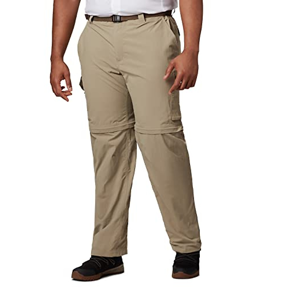 Columbia Men's Silver Ridge Convertible Pant, Breathable, UPF 50 Sun Protection, Tusk, 34x32