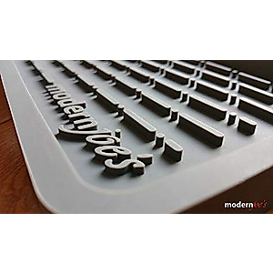 Sponge Holder - Sink Caddy Organizer - Kitchen Bath Vanity Tray - Soap, Cleaning Brush, and Scouring Pad Multi-use Silicone Tray – Non-Slip, Heat Resistant and Dishwasher Safe – 11” X 5.5” - Gray