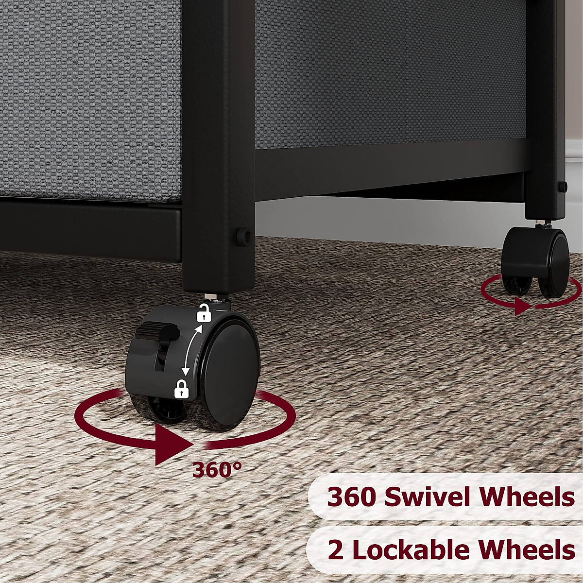 Alkmaar Filing Cabinet with 3 Drawer 3 Drawer, 3 Drawer-2, Rustic Grey