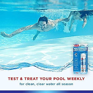 HTH 1274 Multi-Purpose 6-Way Test Strips Swimming Pools Chemical Tester, 30 ct