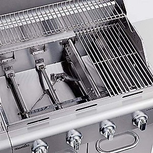 BBQ-Element Grill Replacement Parts for Charbroil 463240015, 463240115, 463343015, 463344015 463433016, Stainless Steel Heat Plate Shields, Burner Tubes for Char-broil 4 Burner Gas Grill Models.