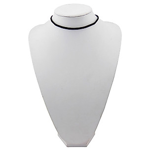 30pcs 3/16'' Black Velvet Chokers Vintage Necklace for Women with Extension (XL-1005-1) (Black)