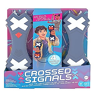 Mattel Games ​Crossed Signals Electronic Game with Pair of Talking Light Wands, Play Solo Or with Up to 4 Players, Move Wands Up, Down Or Shake, Gift for 8 Year Olds & Up, HCG57