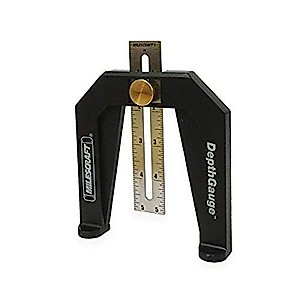 Milescraft 8601 Depth Gauge - Measure, Mark and Locate Depth of Blade or Bit on Table Saws, Router Tables, Routers and More, Woodworking