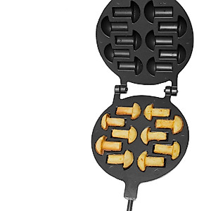 Non-stick Coating Cookie Mold Walnut Mushroom Assorted Tasty Homemade Cookies Baking Tools & Accessories Cookie Presses Bakeware (10 Mushrooms)