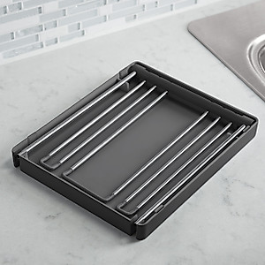 KOHLER K-8628-CHR Wine Glass Drying Rack, Charcoal