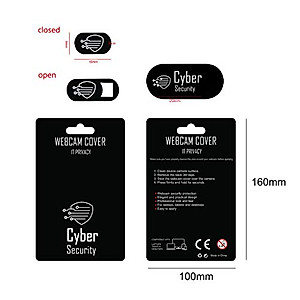 Webcam Cover Webcam Cover Slide for Laptop/Phone Protect Your Privacy and Security -4 pcs Family Pack- 2 for Laptop 2 for Phone by Cyber Security