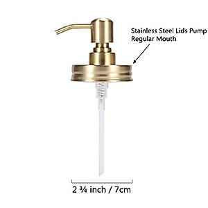 Quotidian Glitter Mason Jar Bathroom Set 5 Piece with Soap Dispenser,Flower Vase, Toothbrush Holder for Wedding House Decor Countertop and Vanity Organizer Bathroom Accessory Sets (Gold)