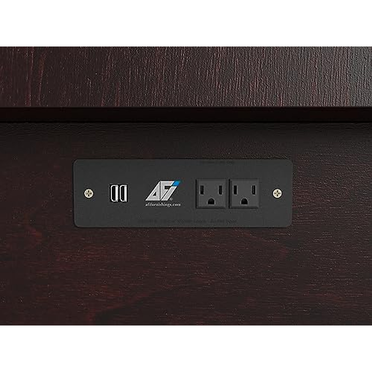 AFI, Chelsea Mid-Century Modern Queen Solid Wood Murphy Bed Chest with Mattress in Espresso