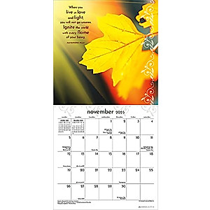 A Year of Mindful Living 2023 Wall Calendar | 12" x 24" Open | Amber Lotus Publishing