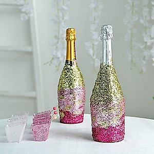 Weddings Parties and Gift Pink Sparkly Glitter Crafts DIY Party Wedding Decorations Projects Sale vngift11440