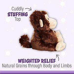 Warm Pals - Marvin The Monkey - 1.5lbs - Cozy Microwavable Lavender Scented Plush Toys - Heated Stuffed Animal - Heatable Coolable Bedtime Comfort Plushie