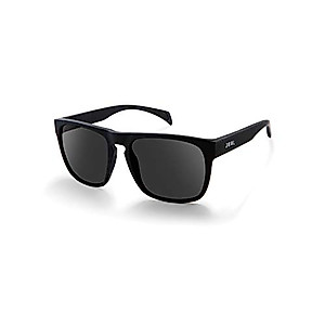 Zeal Optics Capitol | Plant-Based Polarized Sunglasses for Men & Women - Matte Black/Polarized Dark Grey Lens