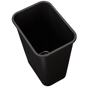 AmazonCommercial 10 Gallon Commercial Office Wastebasket, Black, 1-Pack