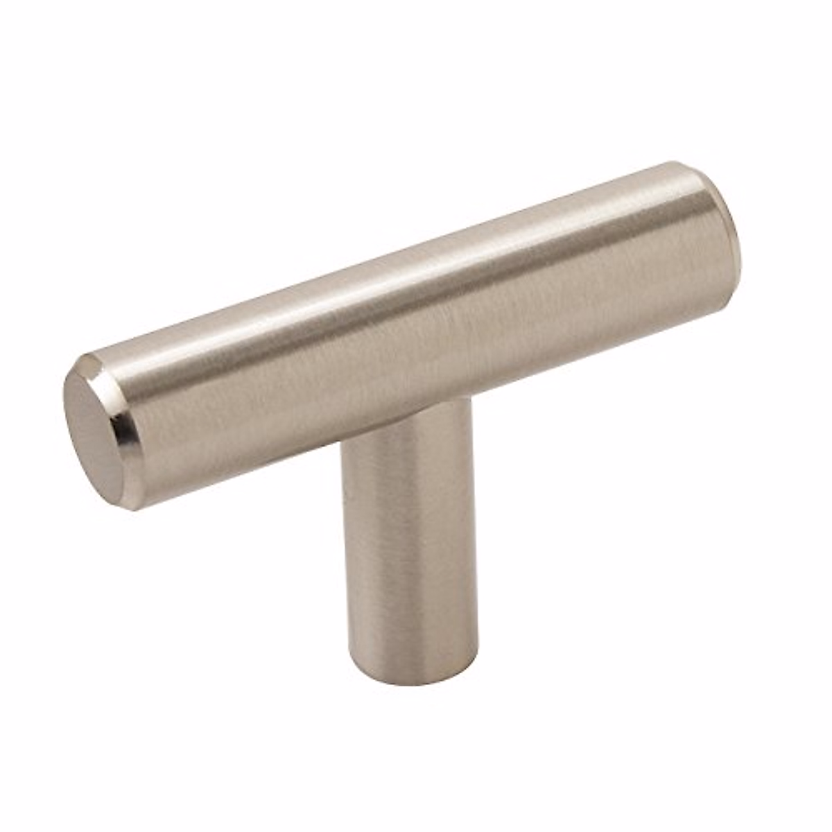 Amerock | Cabinet Knob | Sterling Nickel | 1-15/16 inch (49 mm) Length | Bar Pulls | 10 Pack | Drawer Knob | Cabinet Hardware