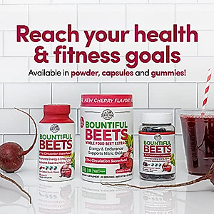 COUNTRY FARMS Bountiful Beets Capsules, Wholefood Beet Extract Superfood, Natural Nitric Oxide Booster, Beet Root Powder, Circulation and Immune Support, 90 Count, 90 Servings