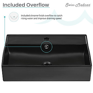 Swiss Madison SM-WS318 Claire Ceramic Wall Hung Sink