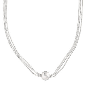 Silpada 'Thoreau' Multi-Strand Bead Necklace in Sterling Silver, 16''