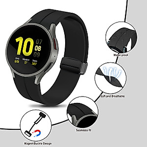 20mm Quick Release Sport Band - Compatible with Samsung Galaxy Watch 6/5/4, Watch 5 Pro (45mm), and Galaxy Watch 4 Classic (46mm/42mm) - Ideal Replacement Band