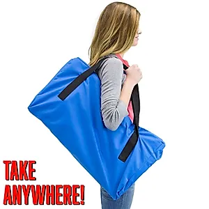 Crown Sporting Goods 6-Foot Portable Folding 4 Seat Bench with Carry Bag – Great Team Bench for Soccer & Football Sidelines, Tailgating, Camping & Events, Black